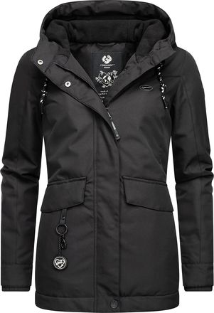 Ragwear Damen warme Winterjacke wasserdicht Jazmin Remake II Intl. Black22 Gr. M