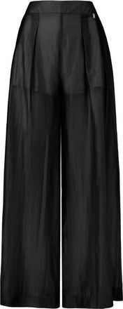 Bomboogie Femme, Pantalons, Noir, Taille: 44 FR Wide Lyocell Pantalons