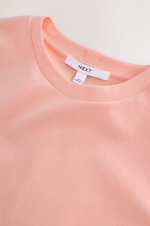 Next T-Shirt Schweres T-Shirt mit Rundhalsausschnitt (1-tlg)