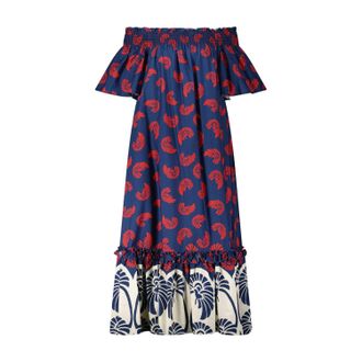 La DoubleJ Off-Shoulder Kleid aus Baumwolle