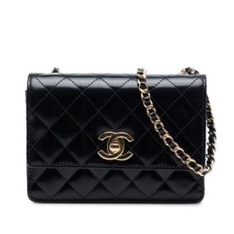 Chanel Pre-owned Quilted Crossbody Flap Bag - - Pre-owned - Damen - Schwarzk - ONE SIZE