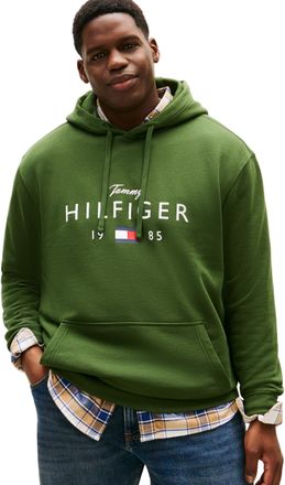 Tommy Hilfiger Herren Bt-Brndlove Big Hilfiger Hoody-B Mw0Mw42997 Kapuzenpullover, Green (Mountain Pine), 5XL Plus