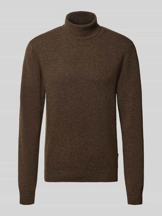 Casual Friday Slim Fit Rollkragenpullover aus Woll-Mix Modell Karl