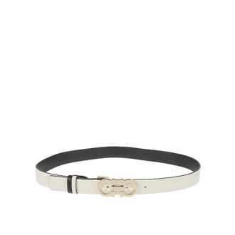 Ferragamo Wende-Slim-G&uuml;rtel in zwei Farben - - Accessories - Damen - Beige - 95 CM
