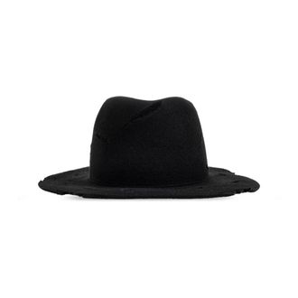 Yohji Yamamoto Wollhut im Vintage-Look - - Accessories - Herren - Schwarzk - XL