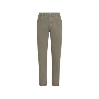 Brunello Cucinelli Pantalon coupe droite cinq poches - Homme - Jeans - Vert - Taille: 2XL