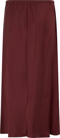 Vince Satin Viscose Skirt - Burgundy