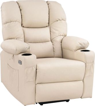 MCombo M Mcombo elektrische Aufstehhilfe Relaxsessel 7550, mit 3 Motoren getrennt verstellbar, Liegeposition bis 170&deg;, verl&auml;ngerte Fu&szlig;st&uuml;tze, usb, f&uuml;r