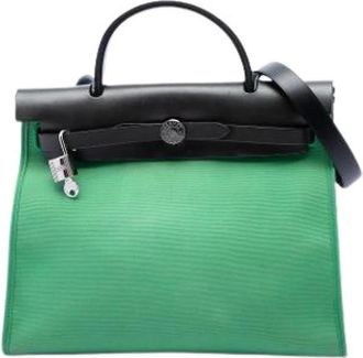 Herm&egrave;s Pre-owned Herbag Zip - Femme - Pre-owned - Vert - Taille: ONE Size