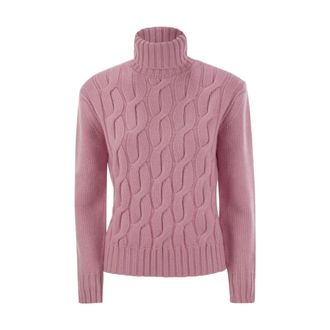 MC2 Saint Barth Femme, Pulls, Rose, Taille: 40 FR Pull Col Roul&eacute; Giverny