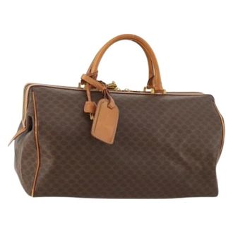 Celine Sac Boston Vintage Pre-owned - Femme - Pre-owned - Brun - Taille: ONE Size