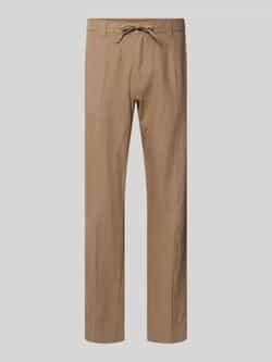 Selected Straight Leg Leinenhose mit Tunnelzug Modell LEROY