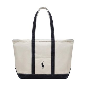 Polo Ralph Lauren Logo Canvas Medium Tote - - Bags - Herren - Mehrfarbig - ONE SIZE