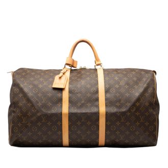Louis Vuitton Louuis Vuitton Coated Canvas Monogram Keepall 60