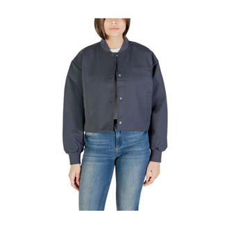 Calvin Klein Jeans Graue Bomberjacke - - Jackets - Damen - Blau - XS