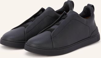 Ermenegildo Zegna Zegna Slip-On-Sneaker Triple Stitch schwarz