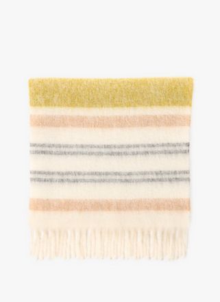 Saison 1865 Echarpe &agrave; rayures en laine m&eacute;lang&eacute;e