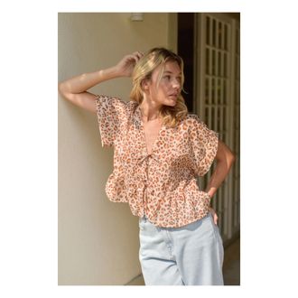 Marlot Paris Blouse Suzon L&eacute;opard Voile de Coton - Collection Femme Marlot Paris