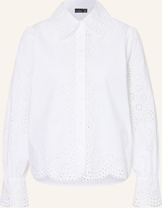 van Laack Van Laack Hemdbluse Vl-Felja-Pxe Mit Lochspitze weiss