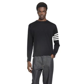 Thom Browne 4-Bar Sweater In Sustainable Merino Wool