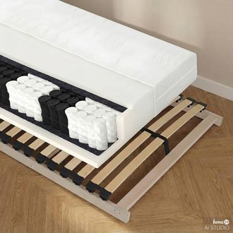 Nova Dream Sleepline home24 home24 Ausa Sparset 90 x 200cm Braun/Wei&szlig;