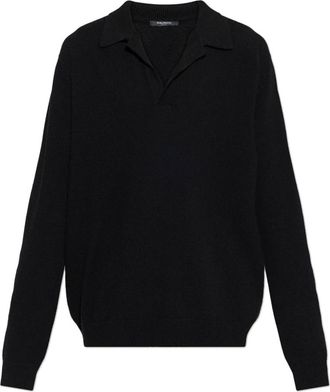 Balmain Homme, Pulls, Noir, Taille: S V-Neck Sweater