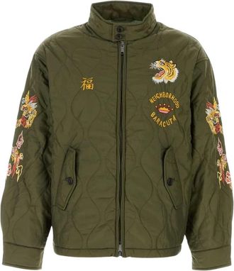 Baracuta Homme, Vestes, Vert, Taille: M Veste matelass&eacute;e en nylon &agrave; col montant