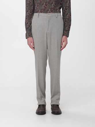 Etro Pantalon slim en m&eacute;lange de coton &agrave; taille mi-haute