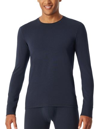 Schiesser Herren Langarm-Langes Unterhemd-Casual Warming Baselayer-Shirt, Nachtblau_181914, 8
