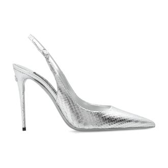 Dolce & Gabbana Lederpumps - - Shoes - Damen - Grau - 39 1/2 EU