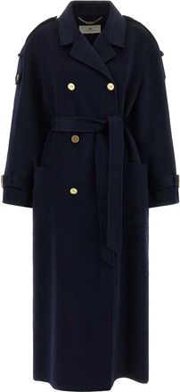 Elisabetta Franchi Trenchcoat - Blau