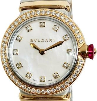 Bulgari Montre vintage doccasion - Femme - Pre-owned - Blanc - Taille: ONE Size