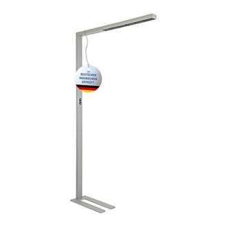 Maul LED-Standleuchte MAULsirius colour vario sensor, dimmbar - Hochwertige Arbeitsplatzleuchte fürs Büro - Leistungsstarke Stehleuchte mit 3000-5700K Farb