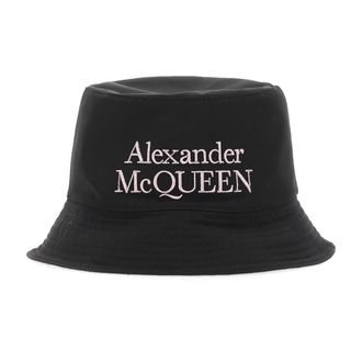 Alexander McQueen Reversible Logo Embroidered Bucket Hat - - Accessories - Herren - Schwarzk - S
