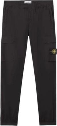 Stone Island Homme, Pantalons, Noir, Taille: W31 Pantalon Cargo Taille &Eacute;lastique Poches Zipp&eacute;es