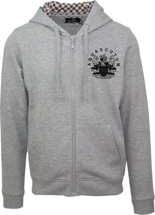 Aquascutum Hoodie mit durchgehendem Rei&szlig;verschluss f&uuml;r Herren, leger (Grau)