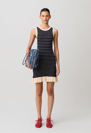 Claudie Pierlot Robe ray&eacute;e courte