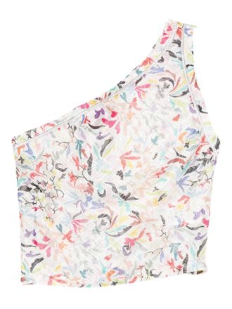 Missoni one-shoulder top - Wei&szlig;