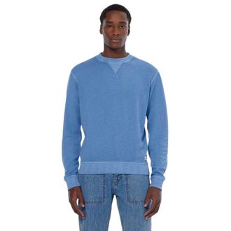 Scotch & Soda Herren Garment Dye Structured Crewneck Sweatshirt, Lake Blue, XXL EU