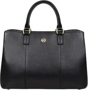 Pellet Sac port&eacute; main 2 poign&eacute;es - Compatible t&eacute;l&eacute;phone portable - Pour Femme - Collection Ondine - Noir