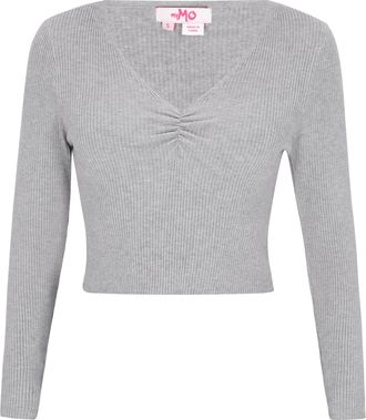 Mymo Pullover Frauen HellGrauMelange