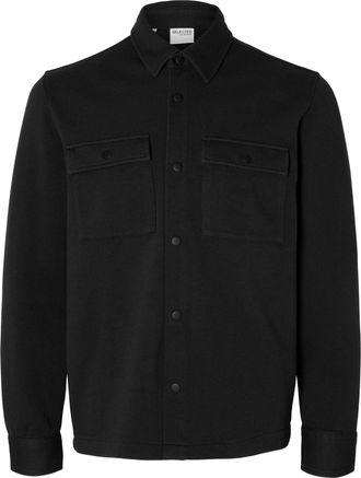 Selected Herren Slhjackie W Noos Sweat Jacket Jacke, Schwarz, L EU