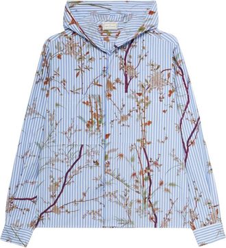 Pierre-Louis Mascia Homme, Chemises, Bleu, Taille: XS Kami Hooded Shirt