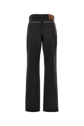 Marni Eyelet-Studded Denim Jeans - Black
