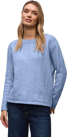 Street One Strukturpullover Frosted Blue Mel. 42