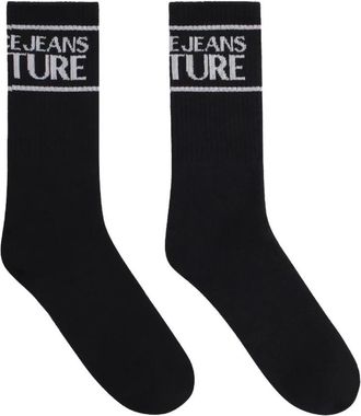 Versace Jeans Couture Baumwollsocken mit Logo - - Underwear - unisex - Schwarzk - XS