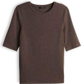OPUS 3/4-Arm-Shirt mit feiner M&eacute;lange Slim Fit Vielseitig kombinierbar f&uuml;r casual Looks