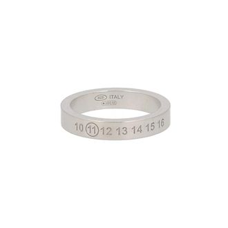 Maison Margiela Numerical Ring 4 mm - - Accessories - Herren - Grau - 46 MM