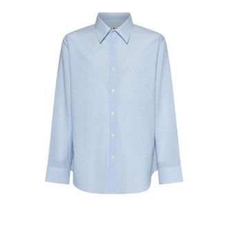 John Richmond Homme, Chemises, Bleu, Taille: XL Striped Shirt
