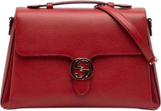 Gucci Pre-owned Vintage Satchel - Femme - Pre-owned - Rouge - Taille: ONE Size